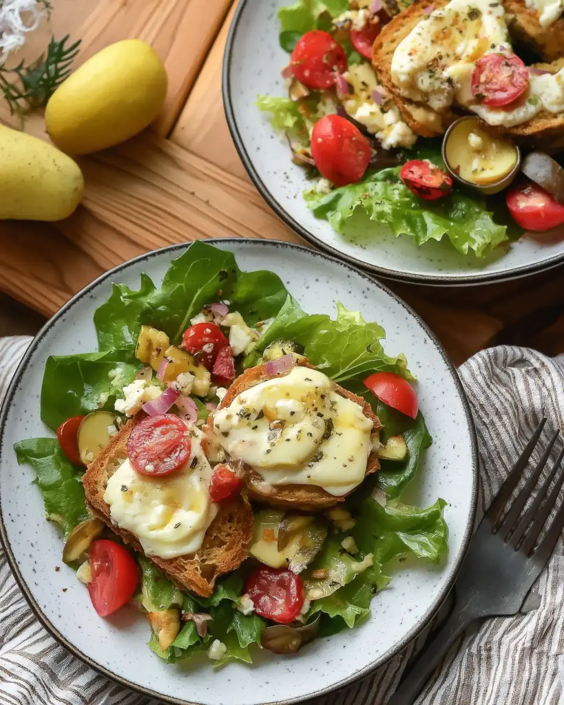 Warmer Ziegenkase Auf Salat